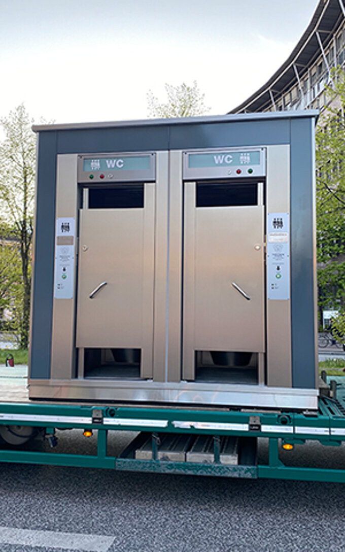 Unisex-Urinal-WCs stark gefragt
